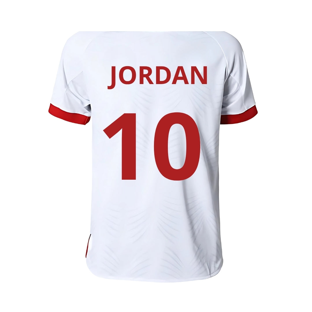 Jordan National Team Official Home Jersey - White 2025 | Kelme Jordan ...